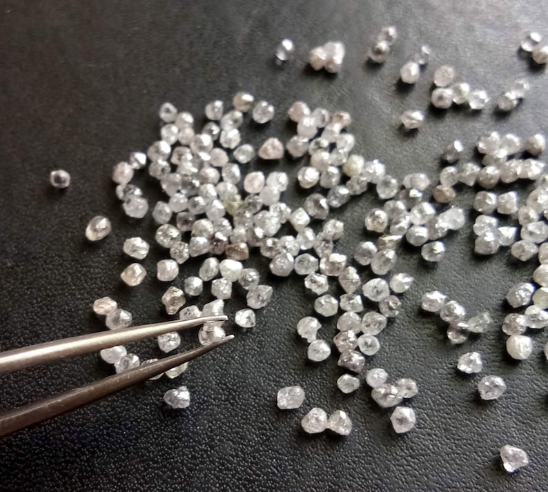 1.5mm Grey Rough Diamond Natural Grey Raw Diamond Uncut Grey - Etsy