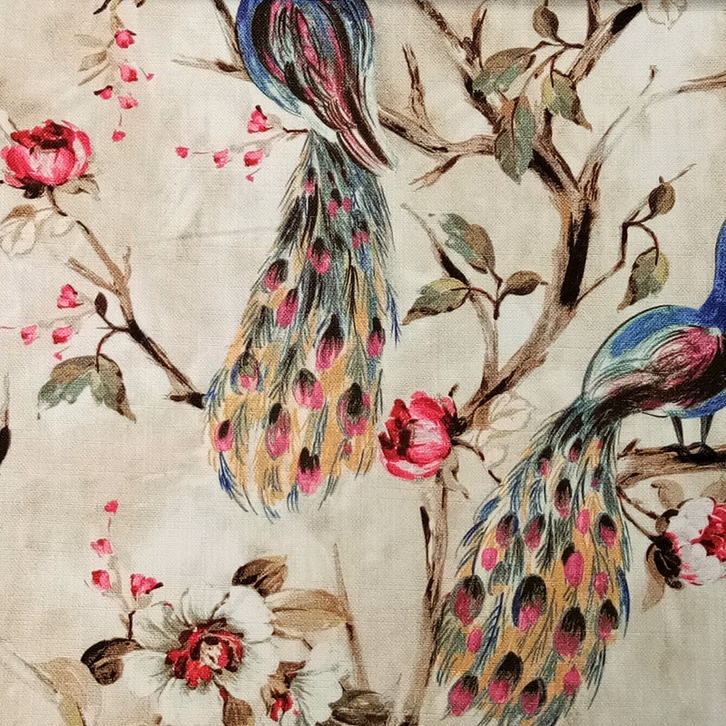 Peacock Upholstery Fabric - Etsy