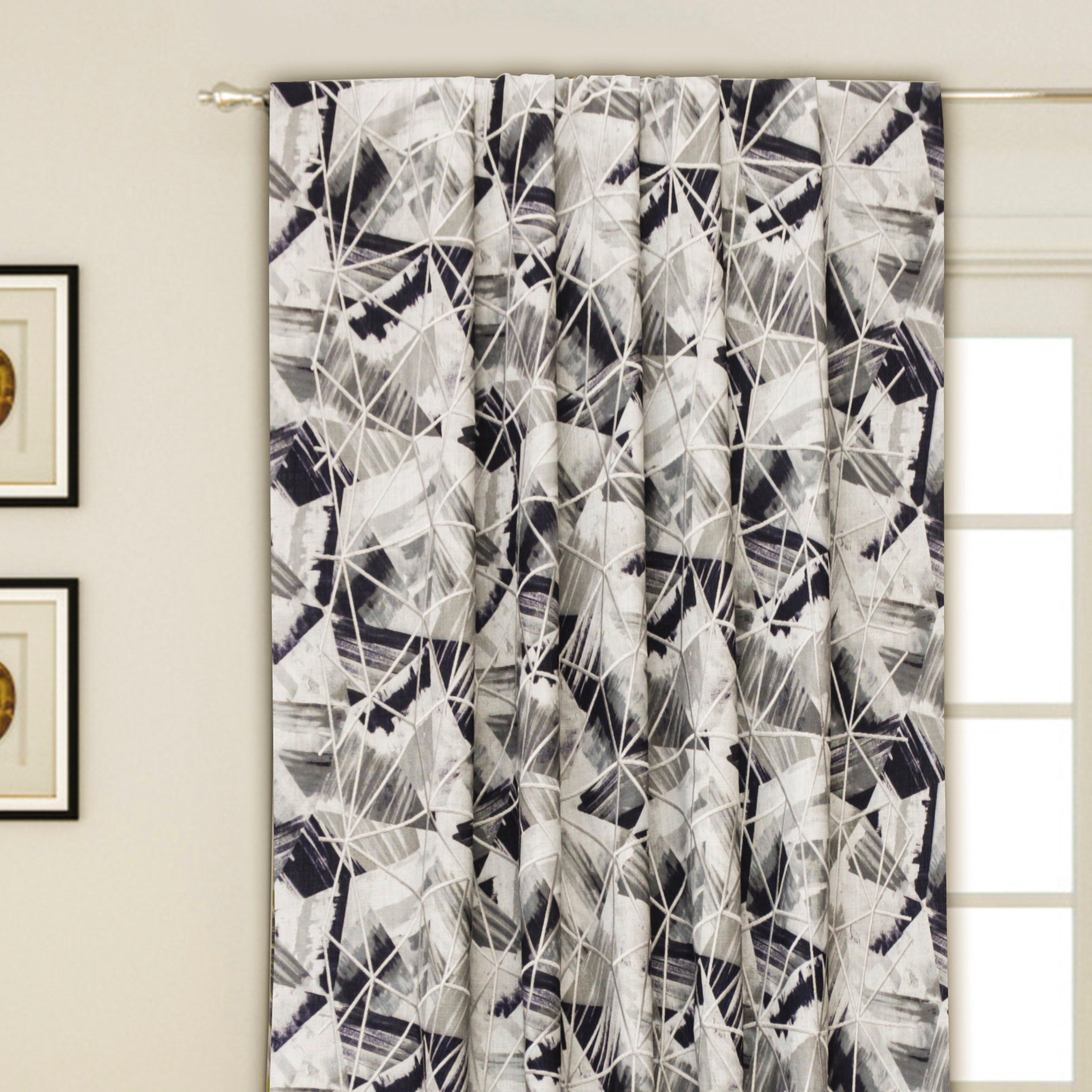 Abstract Triangles Printed Cotton Fabric By The Yard | Etsy