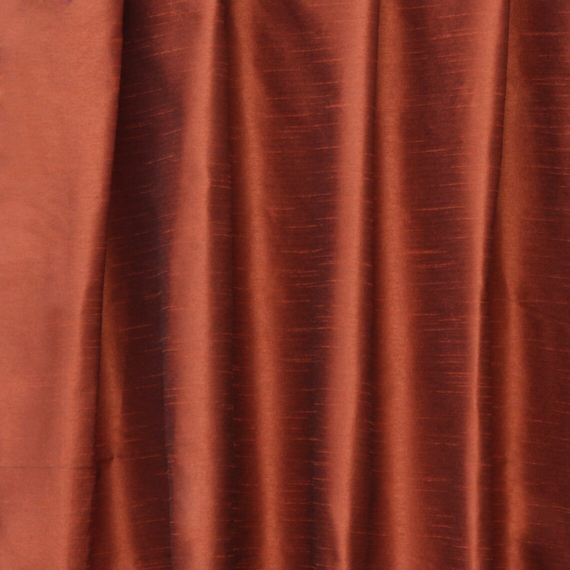 Rust Art Silk Curtain Panels Faux Silk Curtains rod Pocket - Etsy