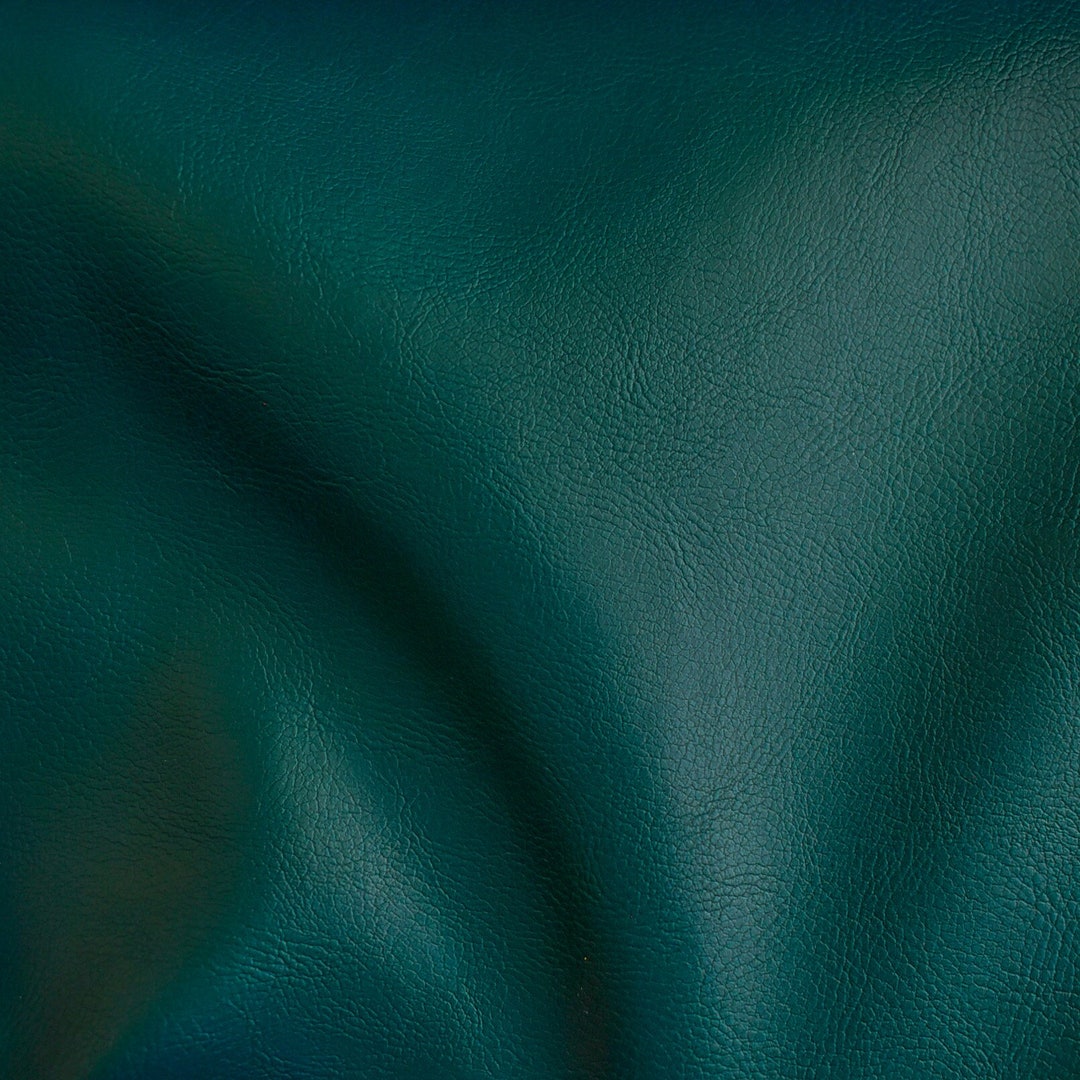 High Quality 54" Wide Deep Sea Green Faux Leather Fabric by Yard ...