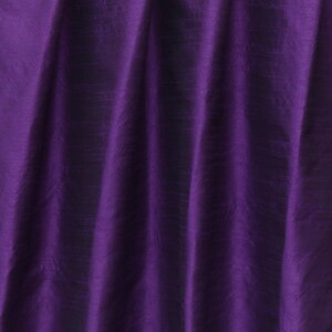 Bright Purple Art Silk Fabric by the Yard, Faux Silk Curtain Fabric ...