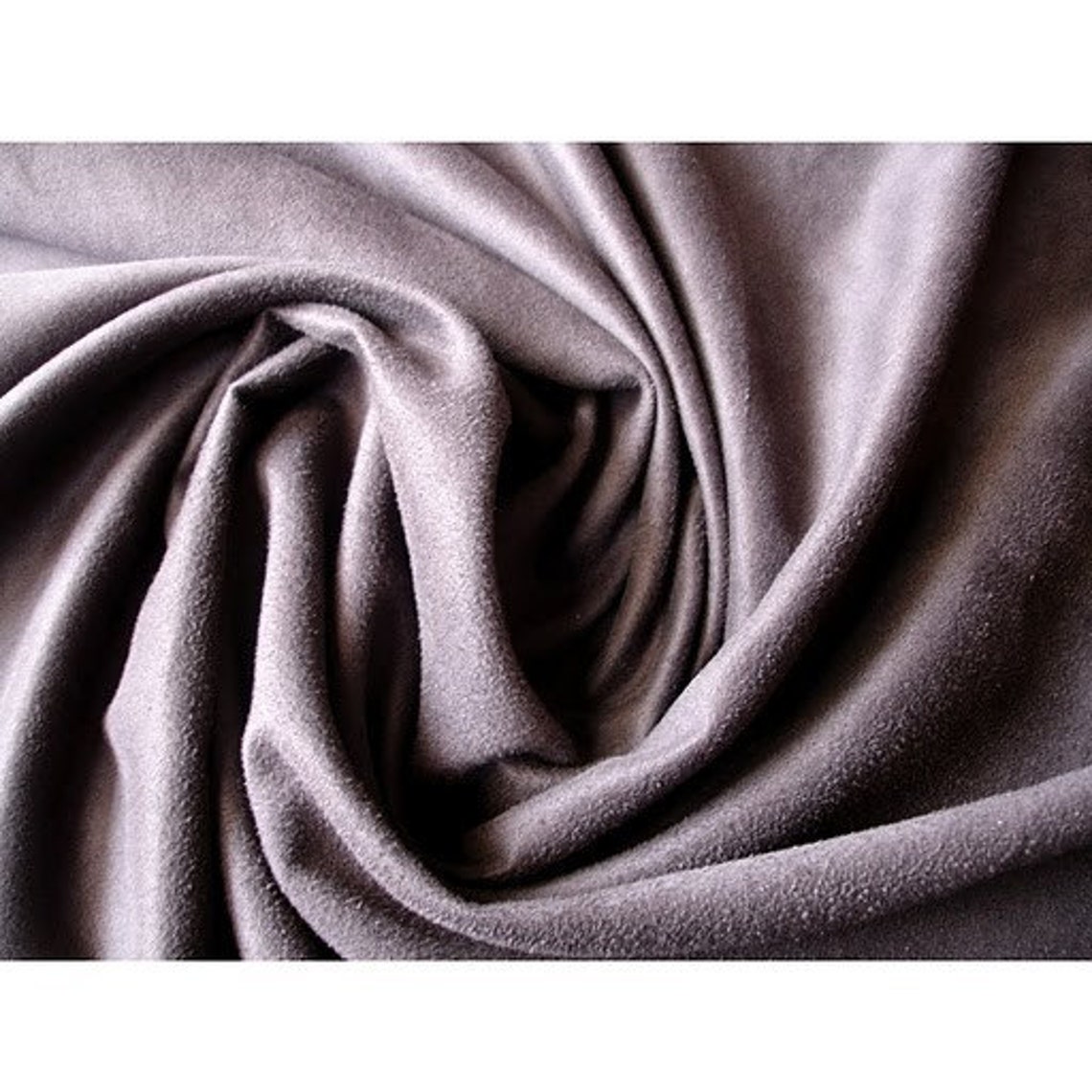 Grey Faux Suede Fabric by the Yard Fake Suede Fabric Suede | Etsy