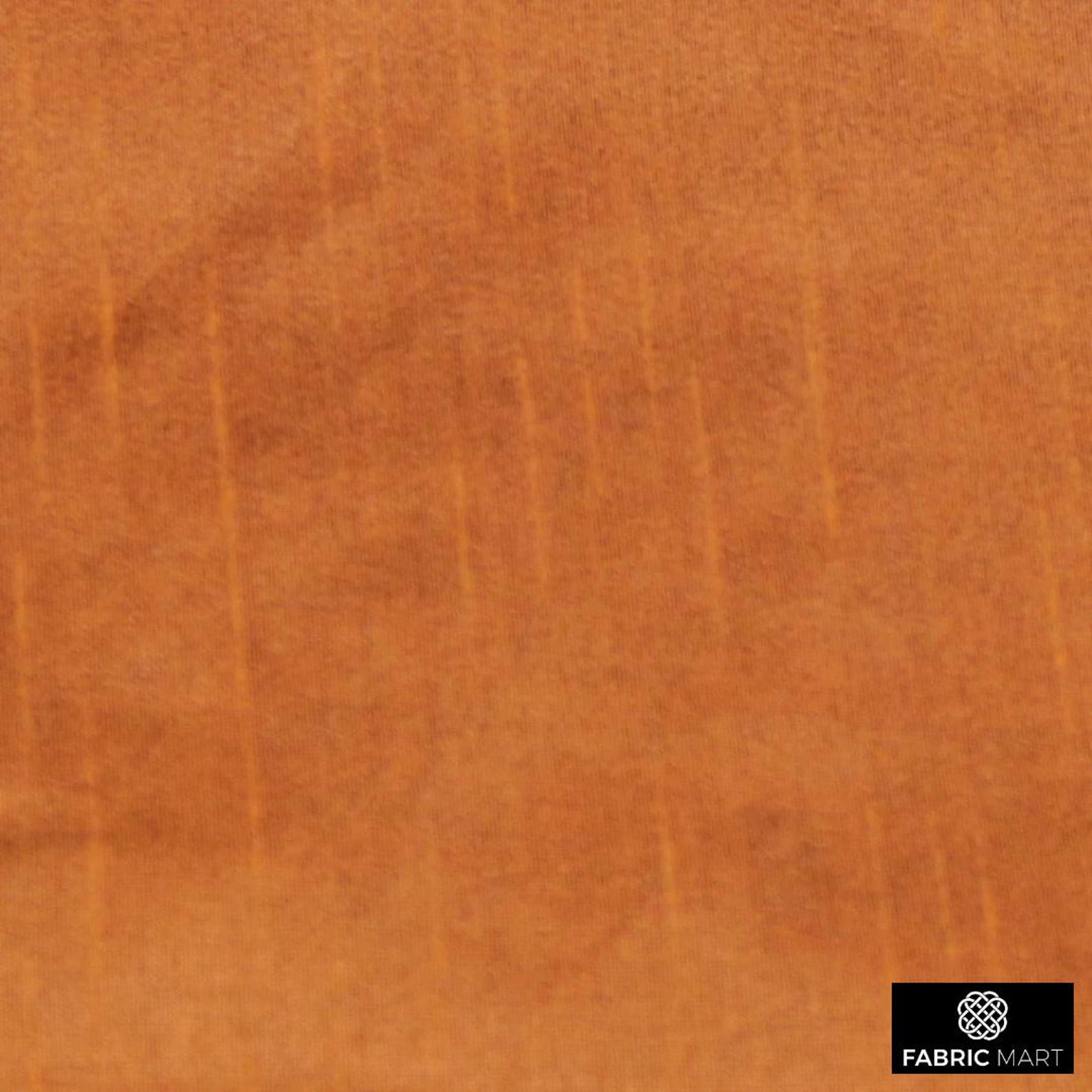 Dark Rust Art Silk Fabric by the Yard / Metre, Faux Silk Curtain Fabric ...