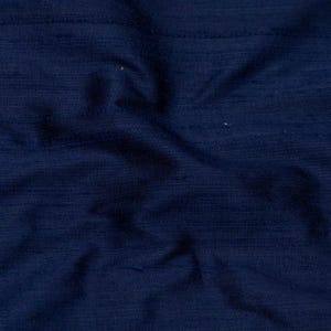 Navy Blue 100% Pure Silk Fabric by the Yard / Metre, 41 Inch Pure Silk ...