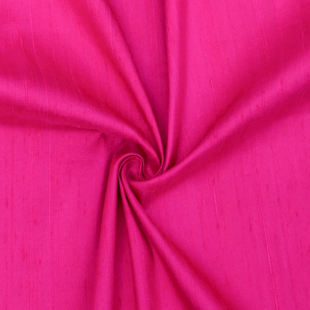Fuchsia Pink 100% Pure Silk Fabric by the Yard, 41 Inch Pure Silk ...