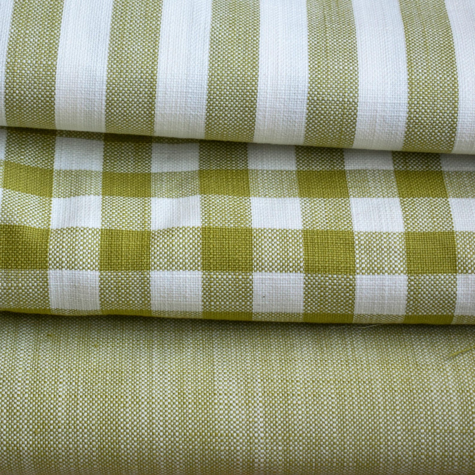 Chartreuse Solid Cotton Fabric by the Yard / Metre, Upholstery Drapery ...
