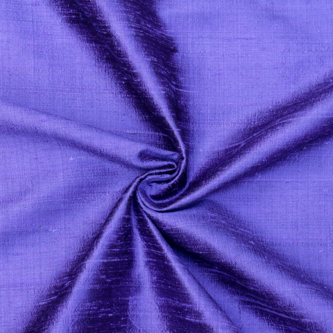 Purple 100% Pure Silk Fabric by the Yard / Metre, 41 Inch Pure Silk ...