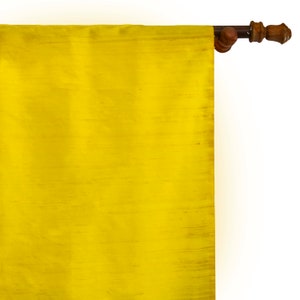 Bright Yellow Silk Fabric by the Yard Silk Fabric Silk - Etsy