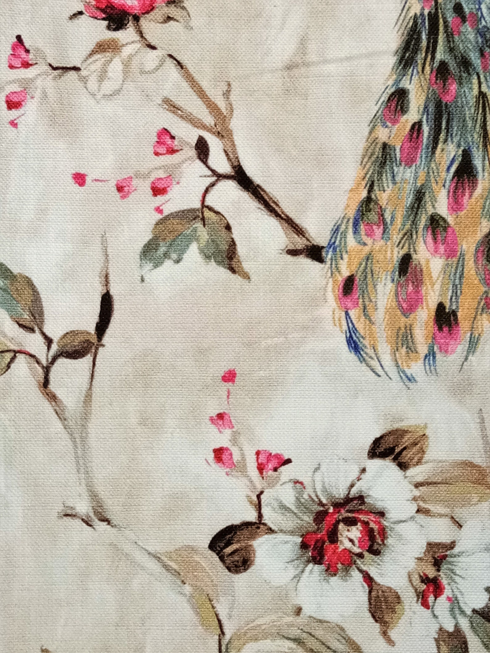 I Love Peacocks 100% Cotton Spun Fabric by the Yard Curtain - Etsy