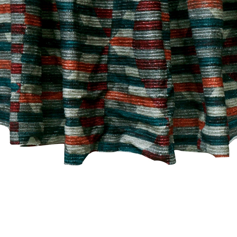 Retro Lines Printed Corduroy Fabric by the Yard Printed | Etsy