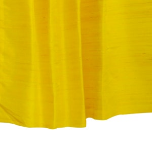 Bright Yellow Silk Fabric by the Yard Silk Fabric Silk - Etsy