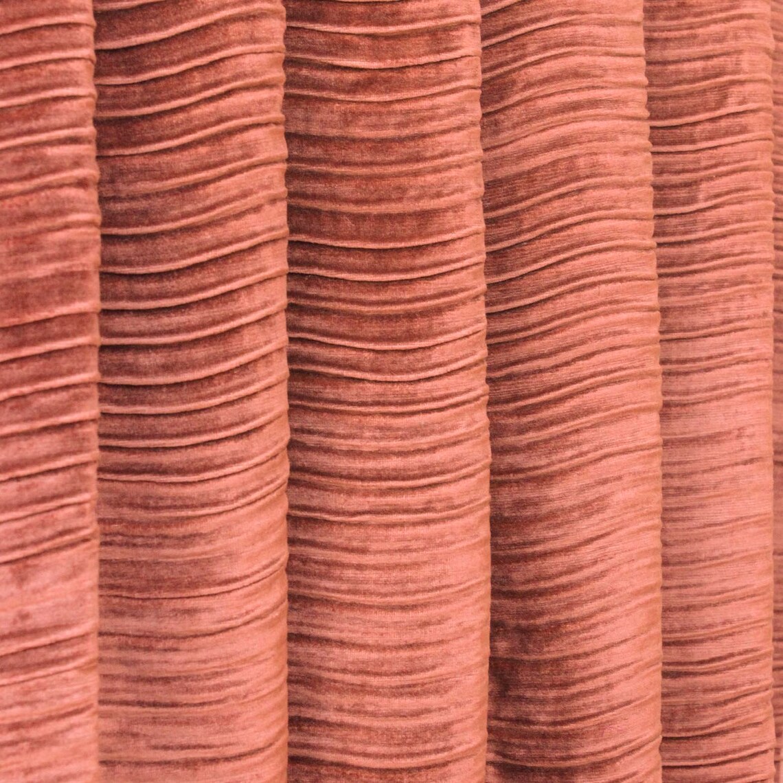 Rust Velvet With Pleats Fabric Curtain Panel Velvet Curtain - Etsy