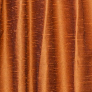 Dark Rust Art Silk Fabric by the Yard, Faux Silk Curtain Fabric, Dress ...