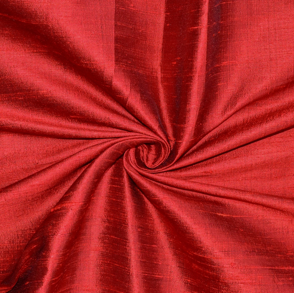 Deep Red 100% Pure Silk Dupioni Curtain Panels rod Pocket - Etsy