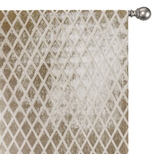 Geometric Diamonds Velvet Fabric by the Yard / Metre, Jacquard Velvet ...