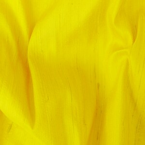 Bright Yellow Silk Fabric by the Yard Silk Fabric Silk - Etsy