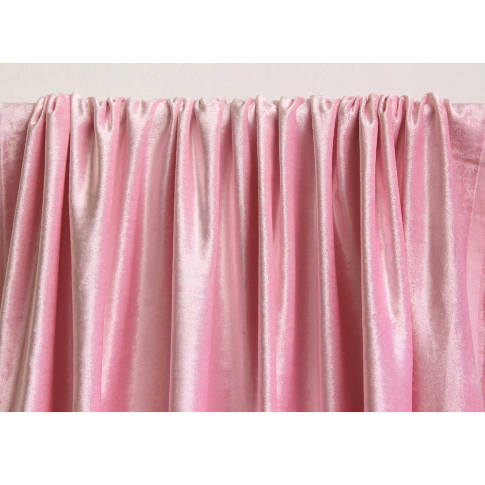 Soft Pink Velvet Curtain 52x84 Rod Pocket Curtain | Etsy