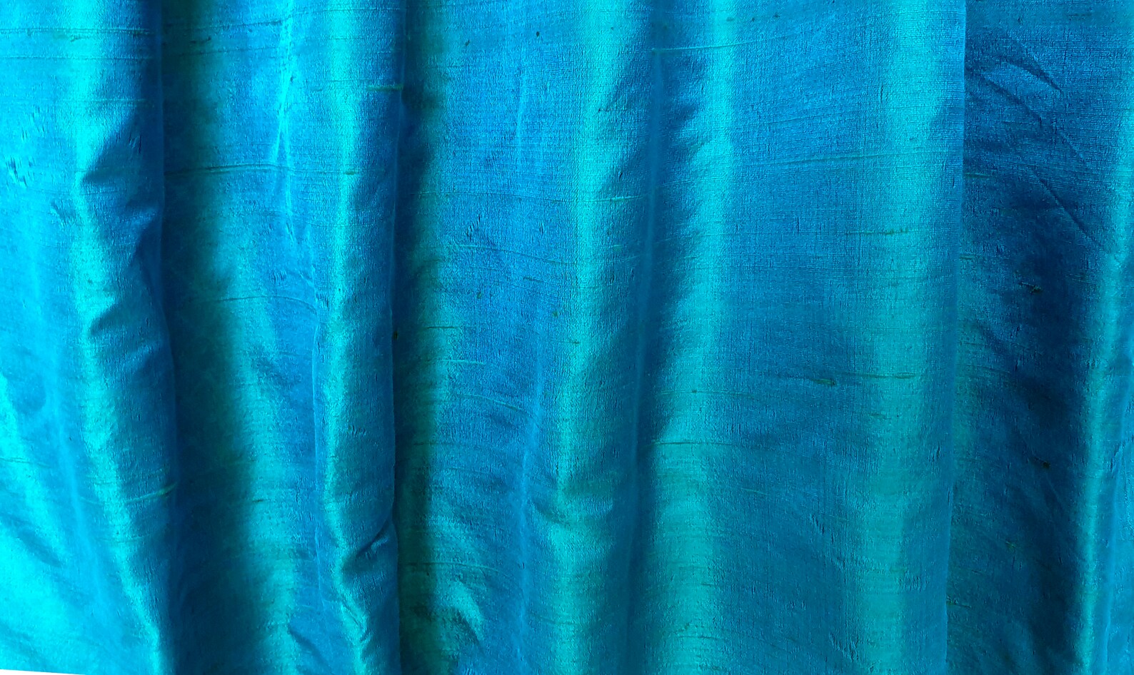 Peacock Green Blue Silk Fabric By The Yard Silk Fabric Silk | Etsy