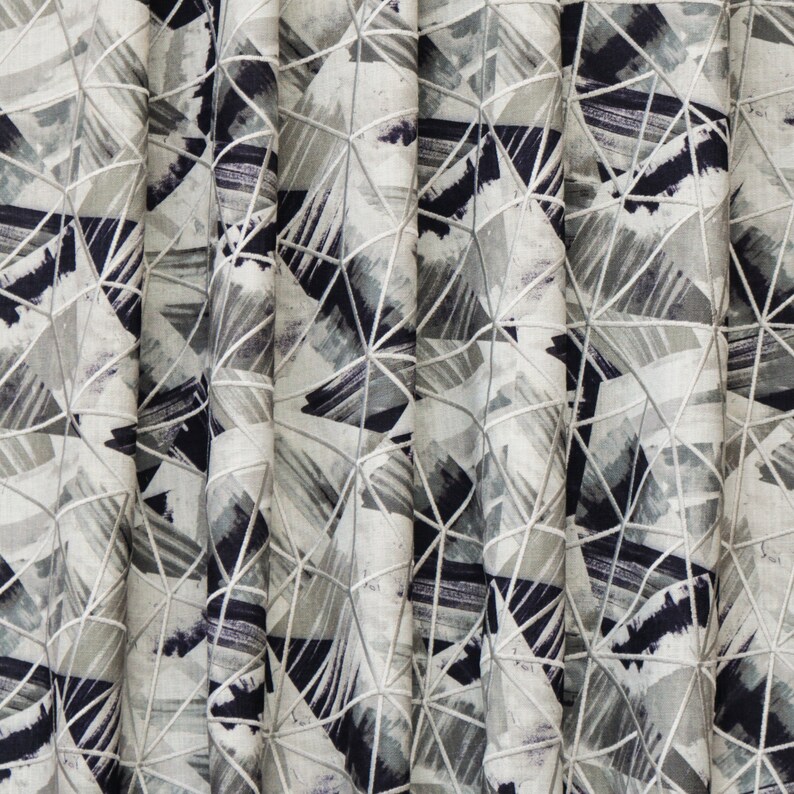 Abstract Triangles Printed Cotton Fabric by the Yard / Metre ...