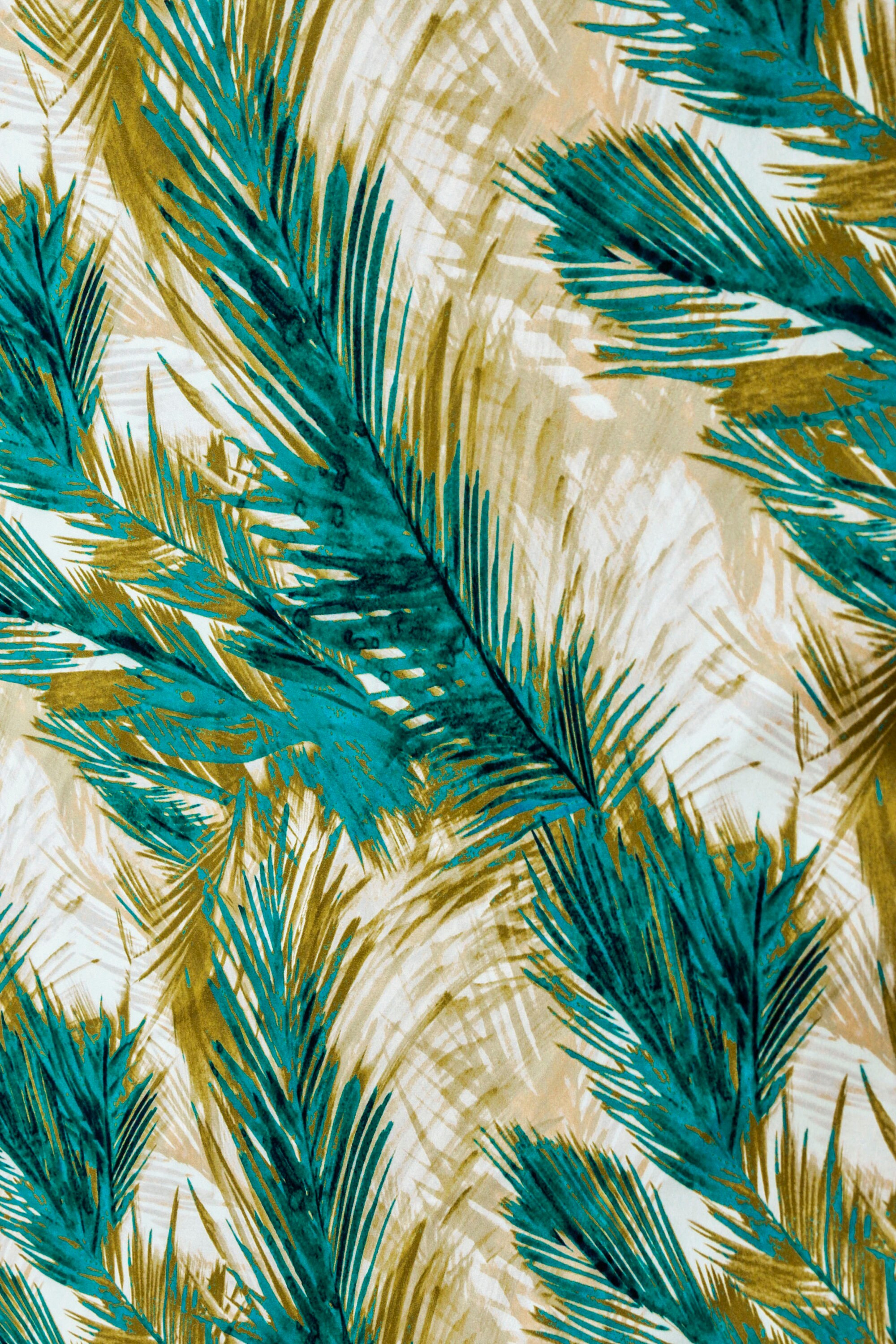 The Green Field Printed Satin Fabric by the Yard / Metre, Printed ...