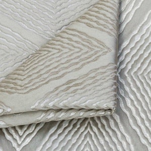 Textured Diamonds Jacquard Fabric by the Yard / Metre, Geometric Fabric ...