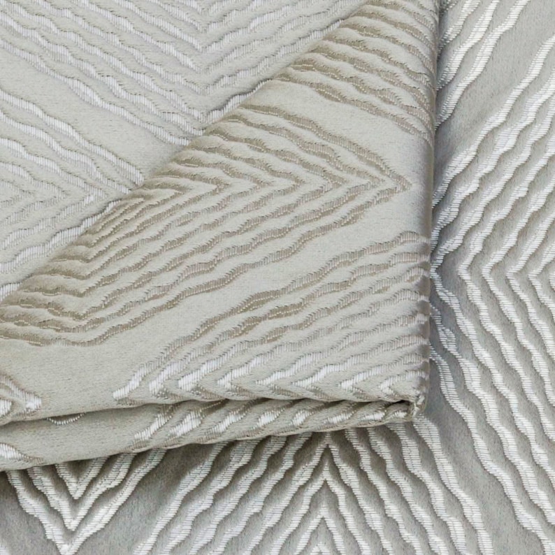 Textured Diamonds Jacquard Fabric by the Yard Geometric - Etsy