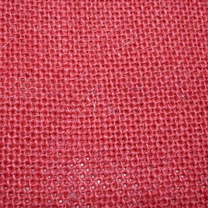 Red Burlap Fabric 1 Yard | Etsy