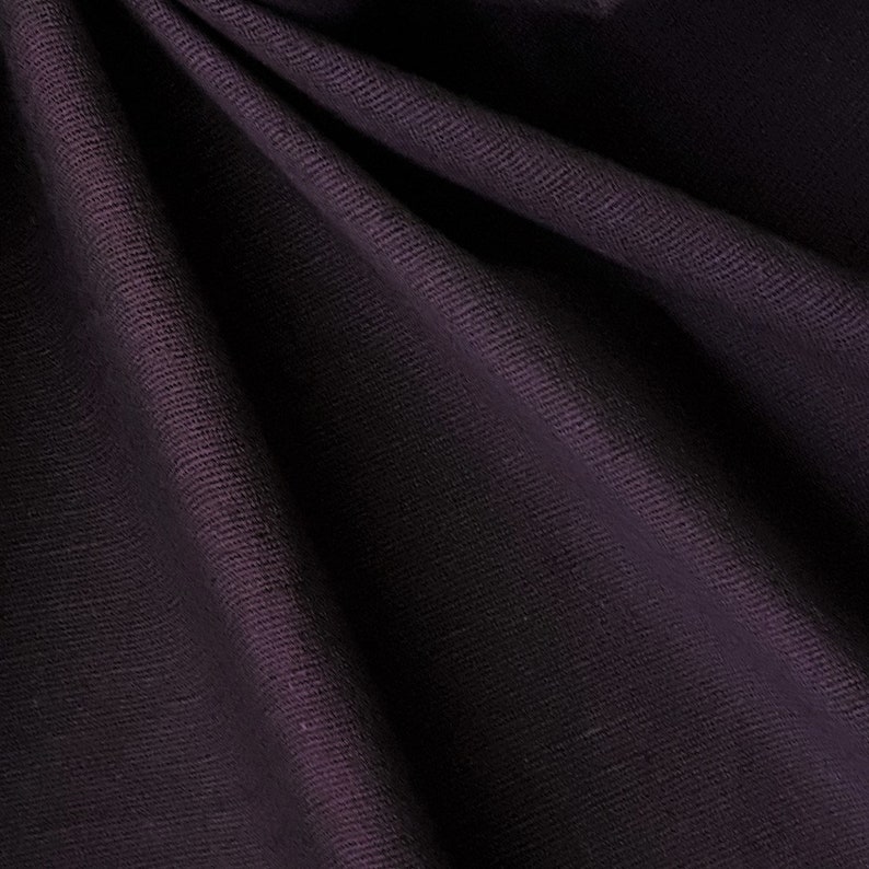 Purple Cotton Linen Fabric by the Yard Decorative Linen - Etsy