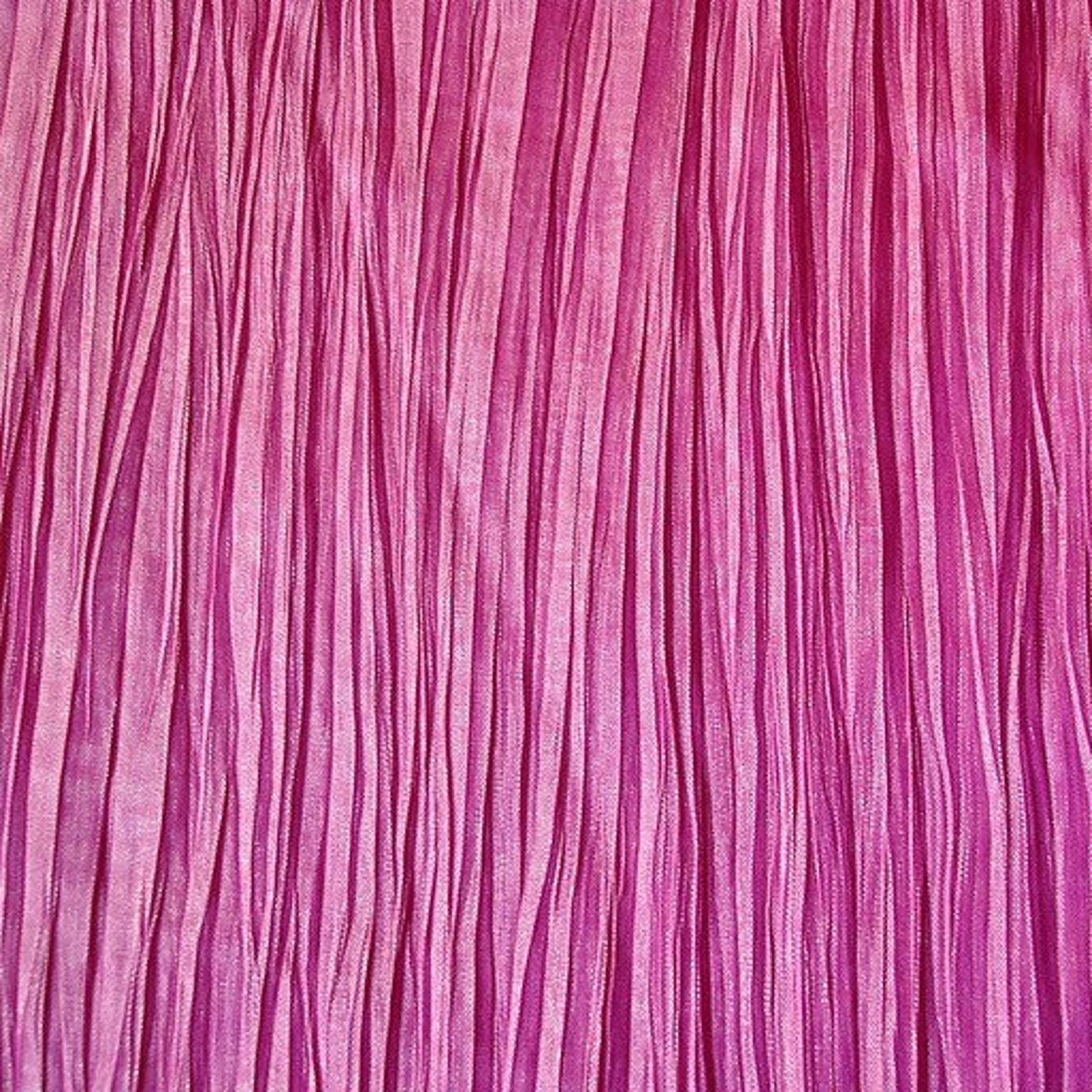 Light Pink Crushed Faux Silk Fabric by the Yard / Metre, 35 Inch Wide ...