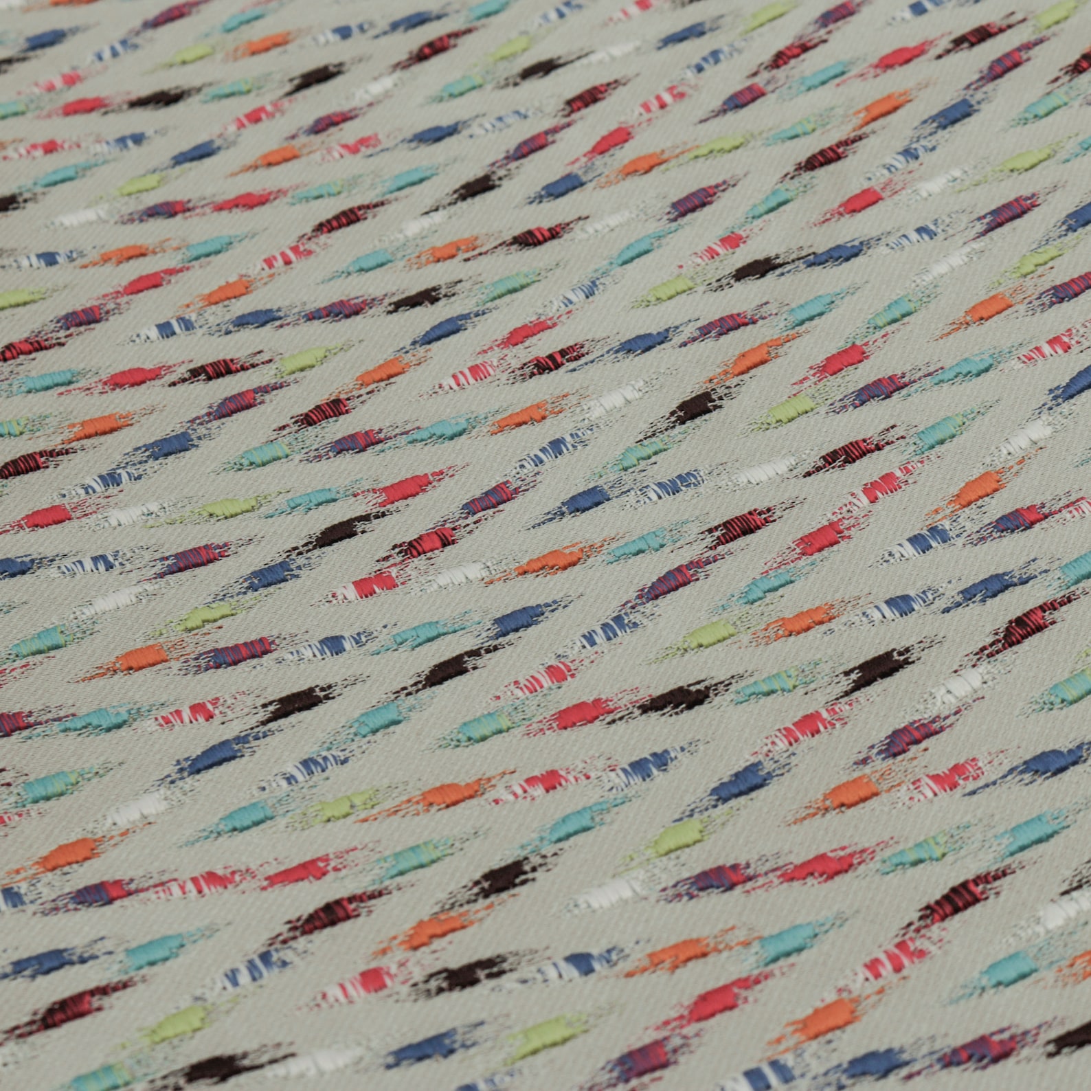 Colorful Chevron Embroidery Fabric by the Yard / Metre, Jacquard ...