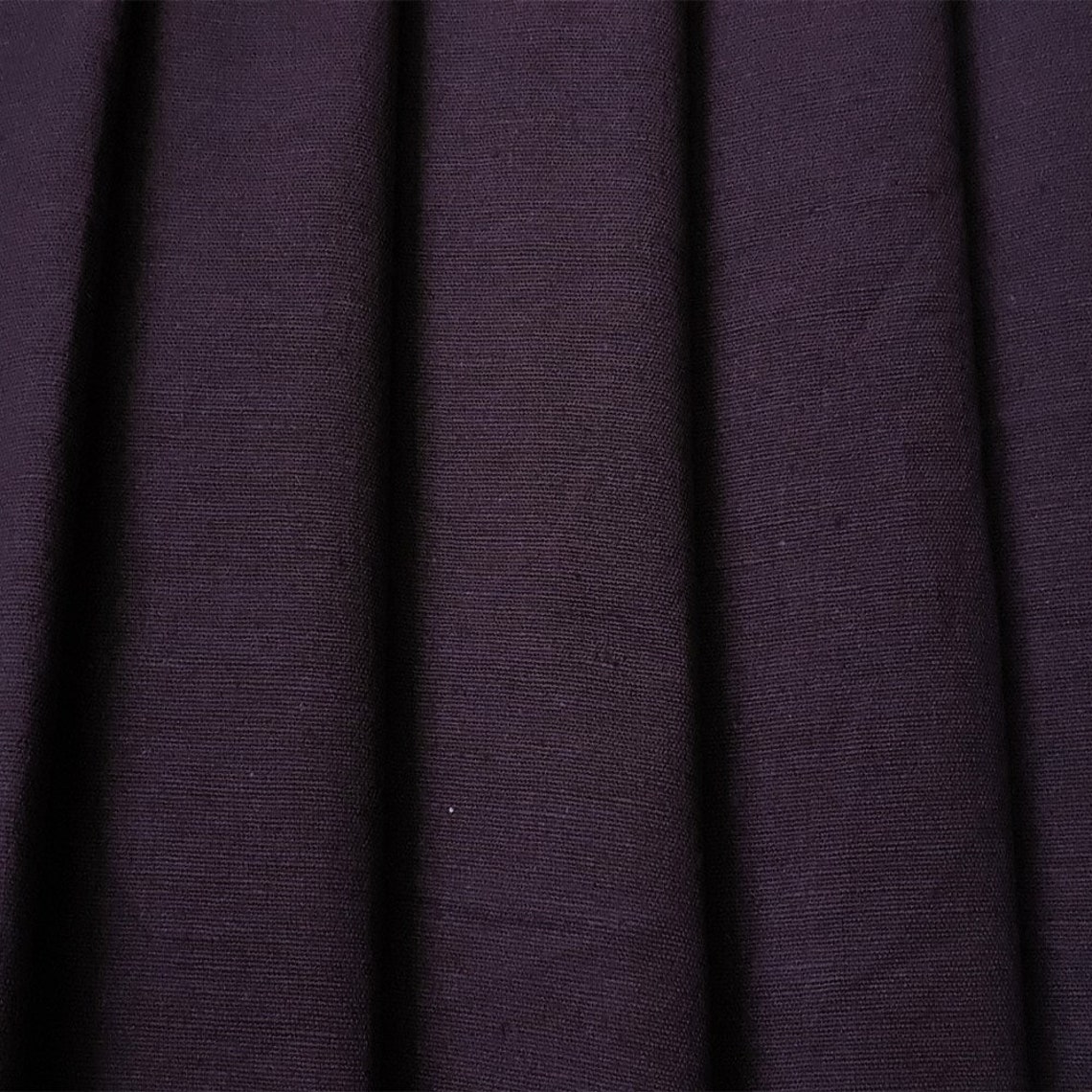 Purple Cotton Linen Fabric by the Yard / Metre, Decorative Linen Fabric ...