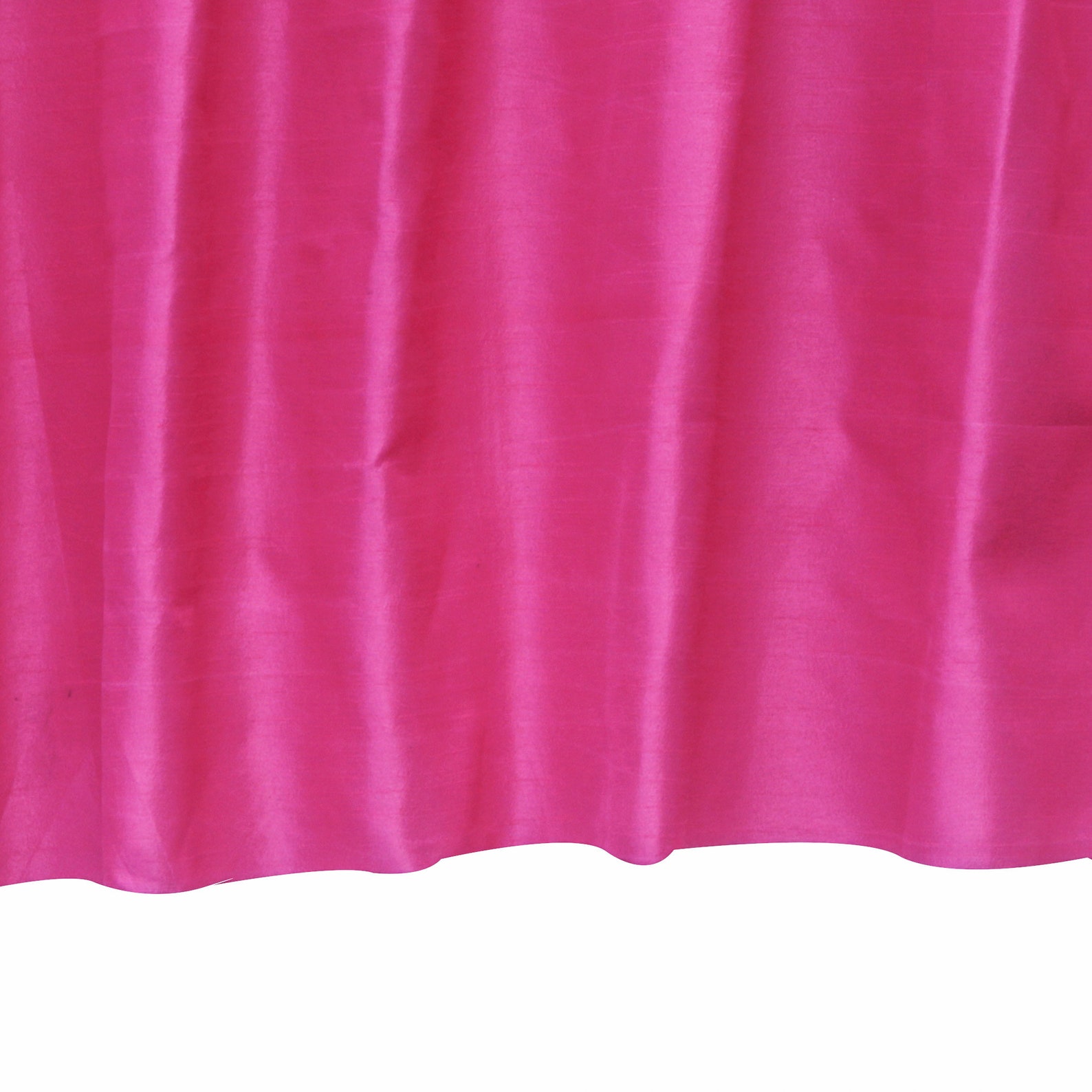 Fuchsia Pink Art Silk Fabric by the Yard Faux Silk Curtain - Etsy