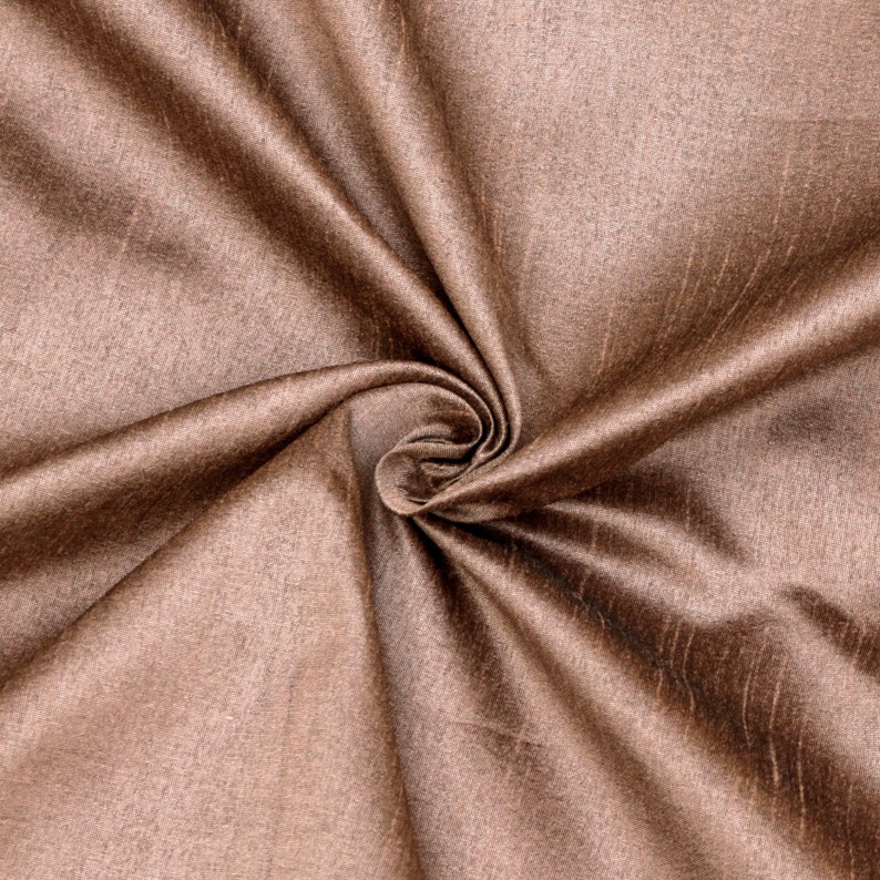 Copper Art Silk Curtain Panels, Faux Silk Curtains (rod Pocket, Grommet ...