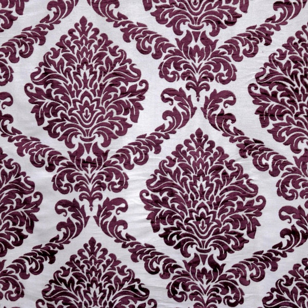 Purple Damask Upholstery Fabric - Etsy