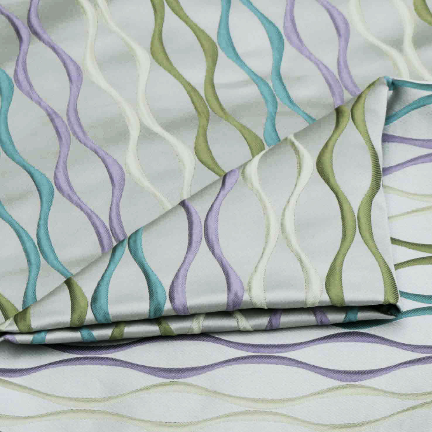 Multi Colored Stripes Fabric By The Yard Jacquard Fabric | Etsy