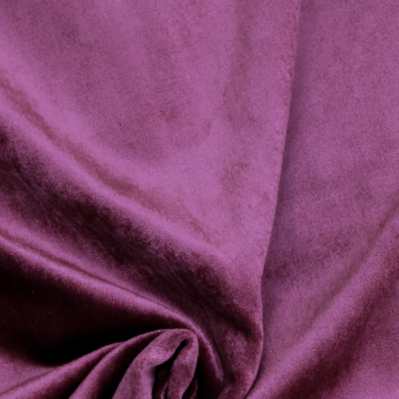 Plum Cotton Velvet by the Yard 54 Inch Wide Velvet - Etsy