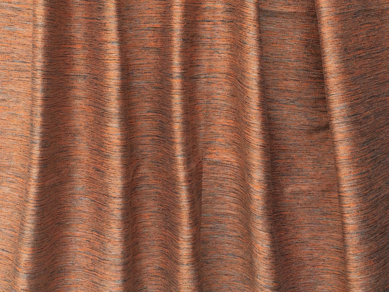 Orange Fields Curtain Fabric by the Yard / Metre, Upholstery Drapery ...