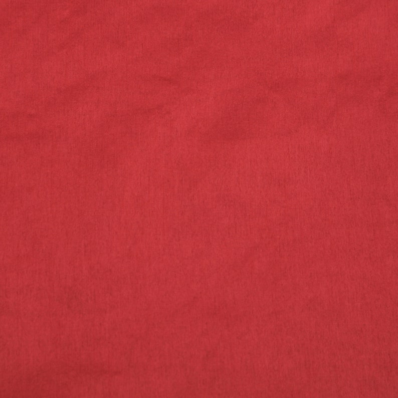 Blood Red Art Silk Fabric by the Yard Faux Silk Curtain - Etsy