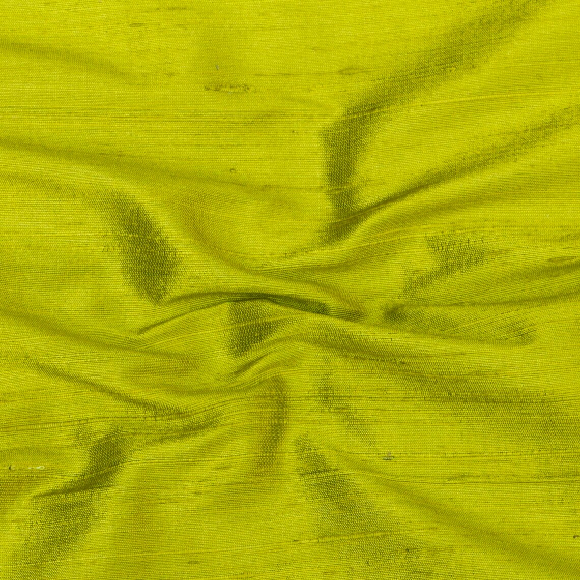 Chartreuse 100% Pure Silk Fabric By The Yard Pure Silk | Etsy
