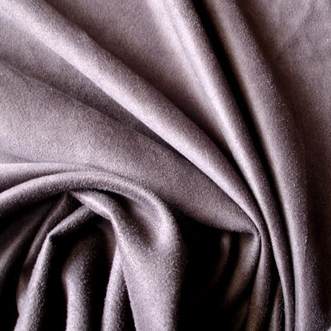 Grey Faux Suede Fabric by the Yard Fake Suede Fabric Suede | Etsy