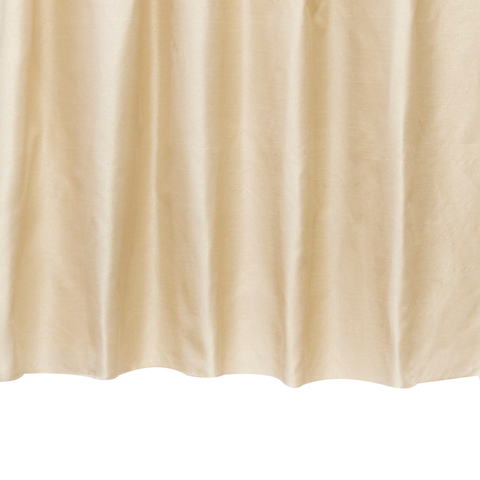Champagne Art Silk Curtain Panels Faux Silk Curtains rod - Etsy