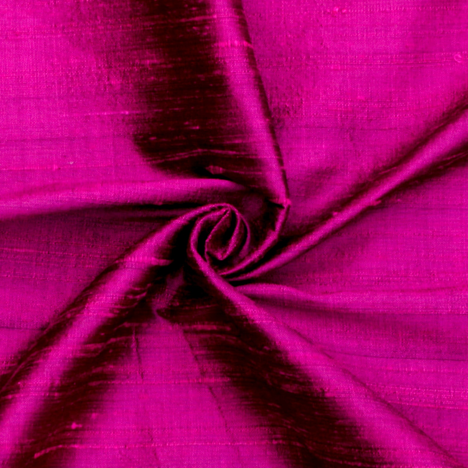 Dark Fuchsia Pink 100% Pure Silk Fabric by the Yard Pure Silk | Etsy
