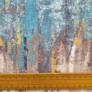 Abstract Love Damask Upholstery Fabric by the Yard / Metre, Printed ...