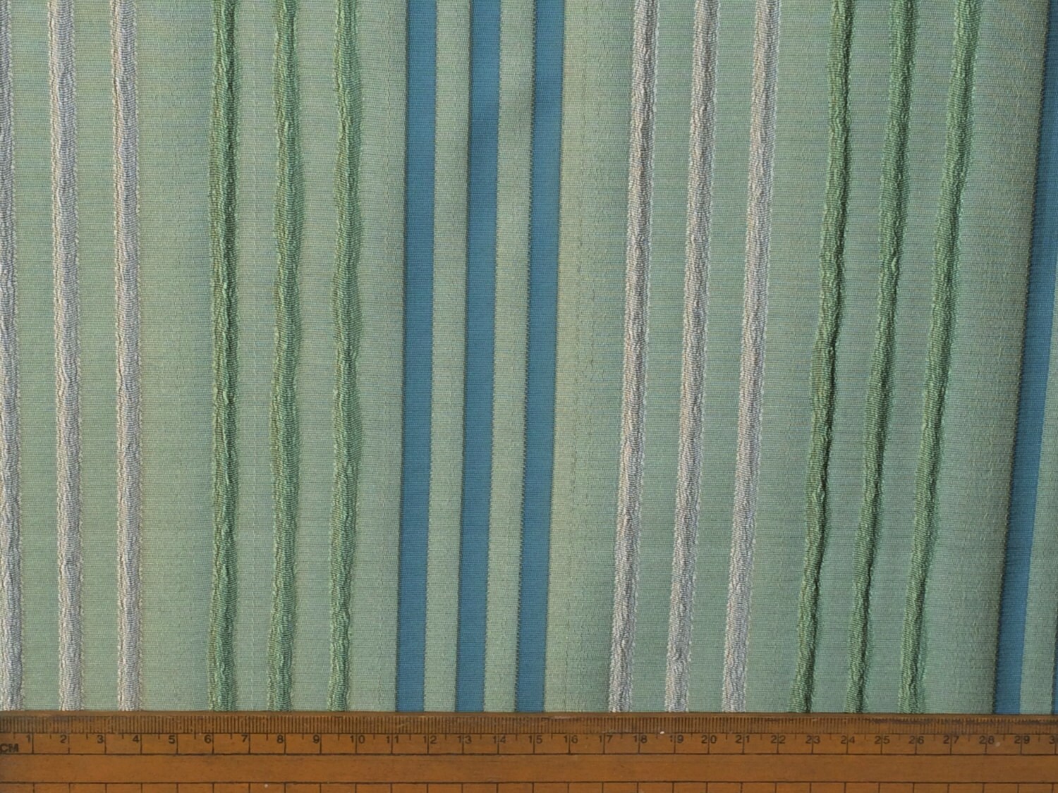Green Stripes Curtain Fabric by the Yard Upholstery Fabric | Etsy
