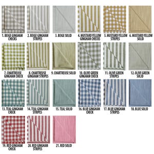 Chartreuse Gingham Checks Cotton Fabric by the Yard / Metre, Woven ...