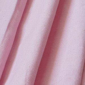 Soft Pink Cotton Linen Fabric by the Yard / Metre, Decorative Linen ...