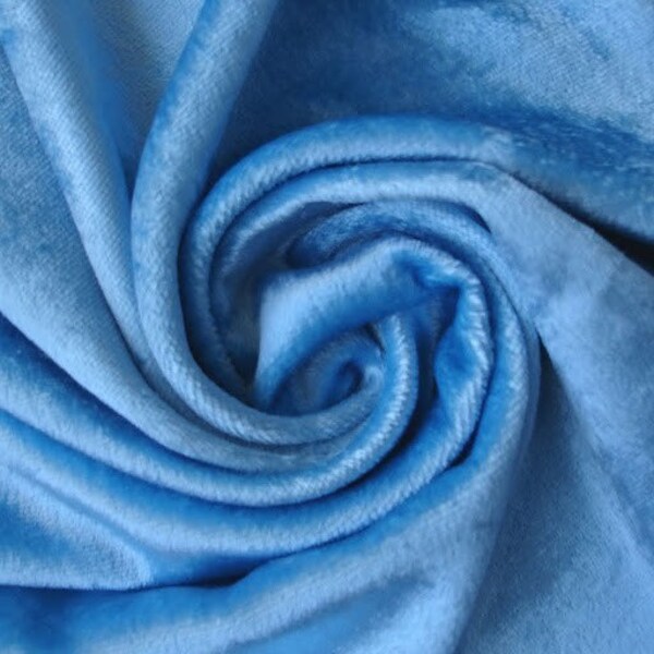 Blue Velvet Fabric - Etsy