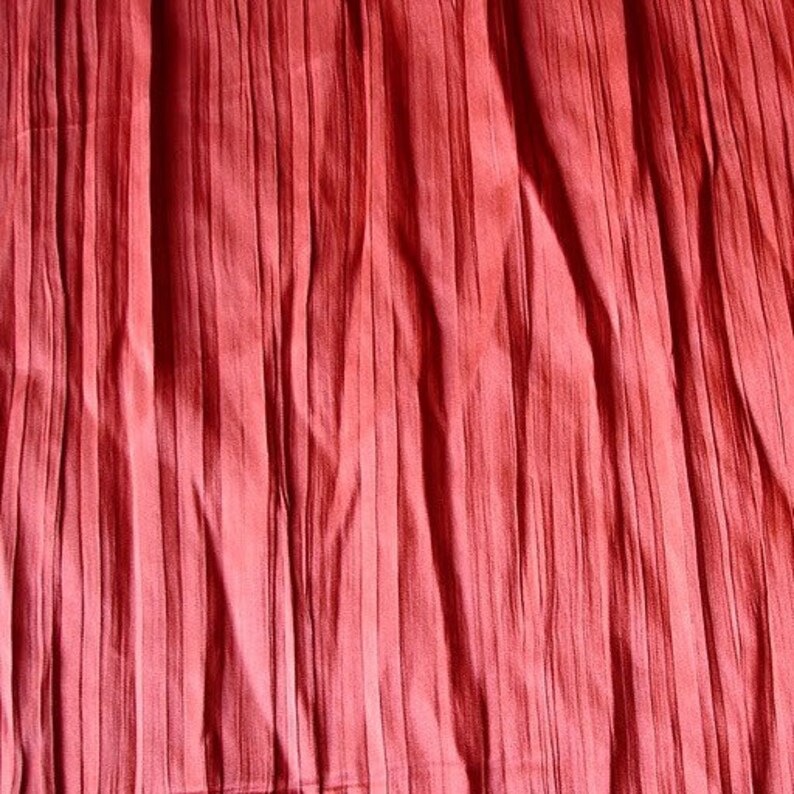 Rust Crushed Faux Silk Fabric by the Yard Faux Silk Curtain - Etsy