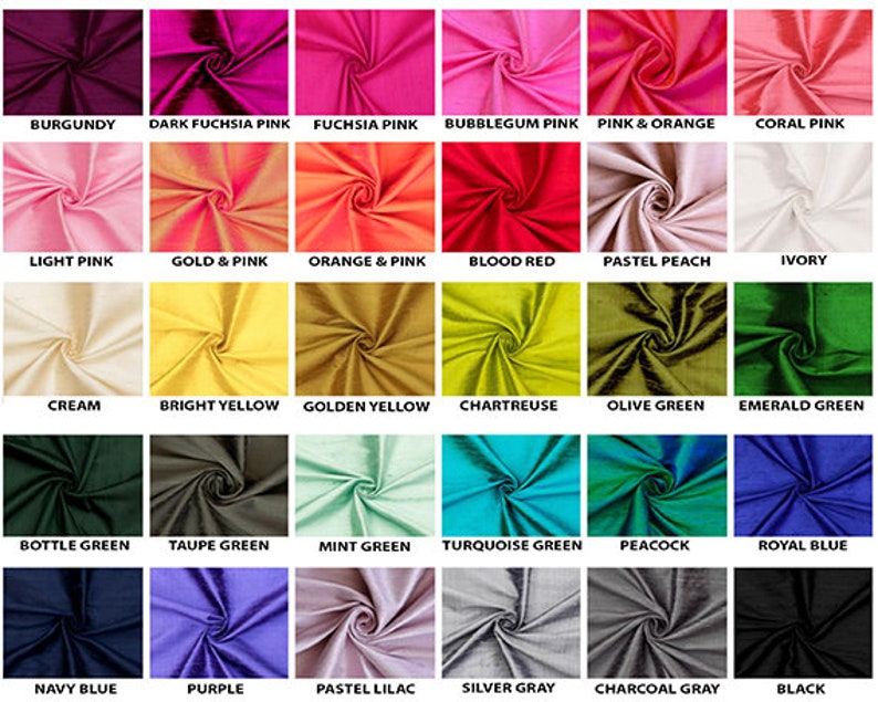 Dark Fuchsia Pink 100% Pure Silk Fabric by the Yard Pure Silk | Etsy